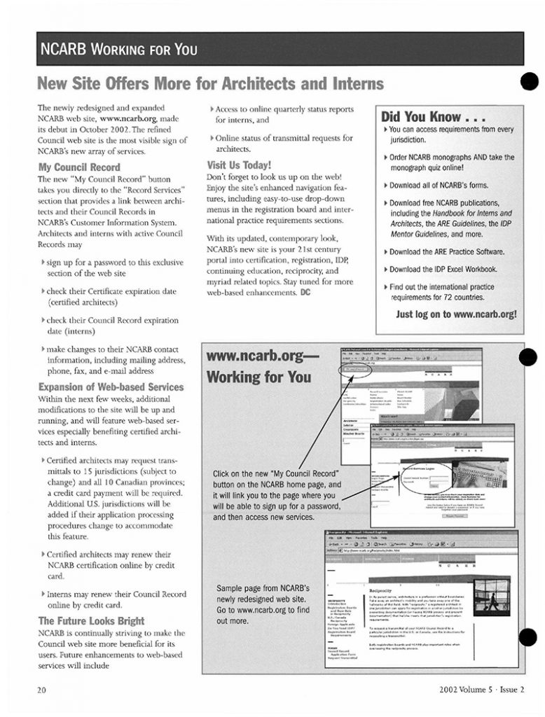 Technology and Data – NCARB